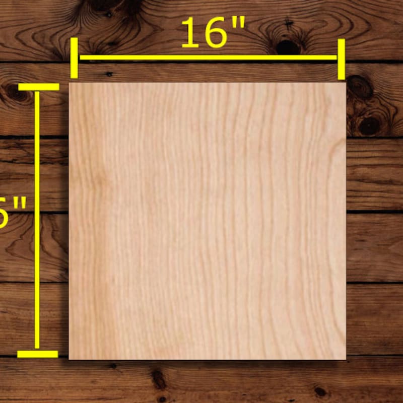 Wood Square 16x16 - Etsy