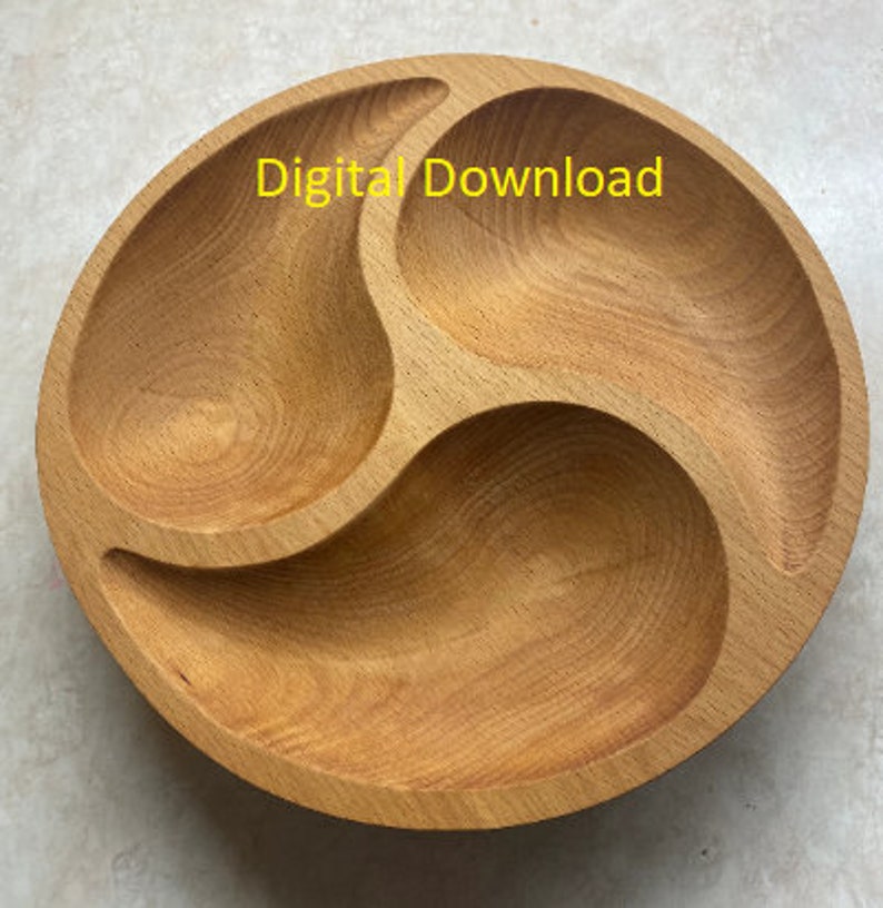 Digital Download 12" Bowl 3D STL for Cnc Routers and 3D Printers Double ...