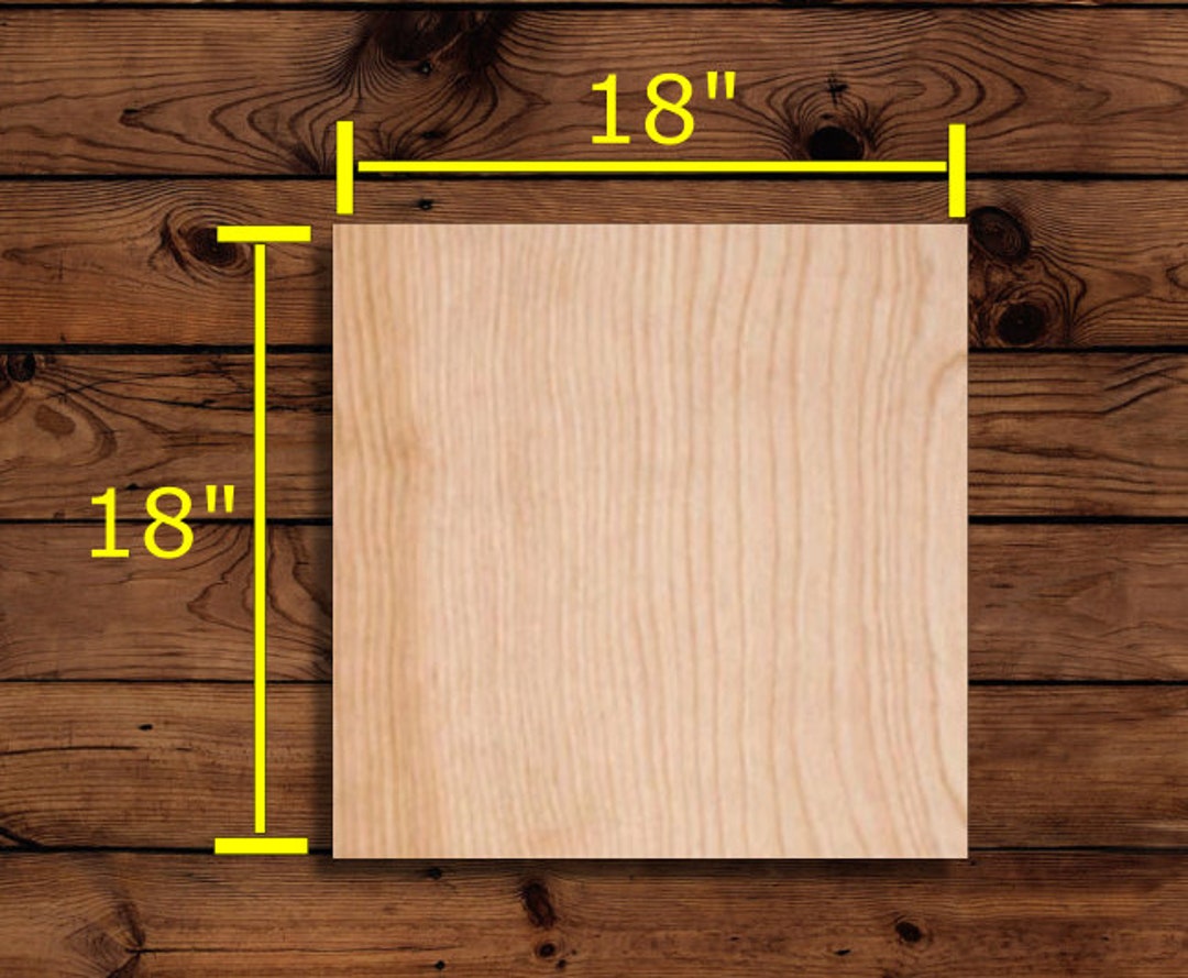 18x18x1/4 Inch Wood Square / Wooden Sign / Nursery Sign / Rustic Wood ...