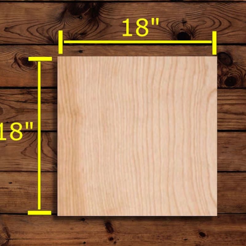 18x18 Inch Wood - Etsy