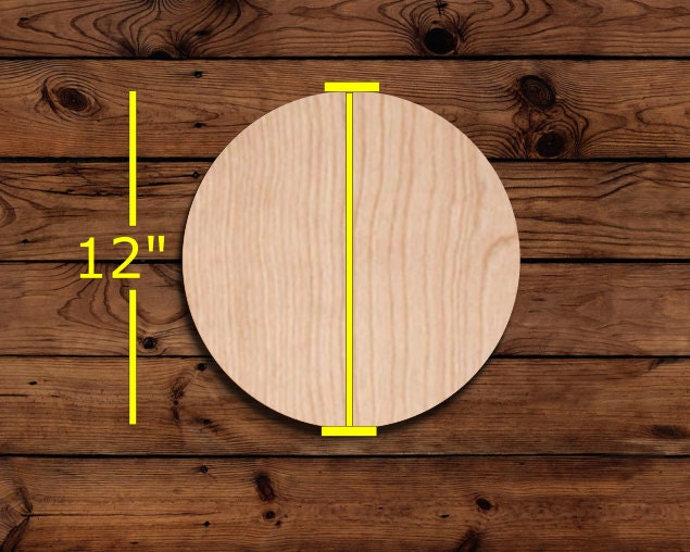 12x1/4 Inch Wood Circle / Wooden Sign / Nursery Sign/ Rustic Wood ...