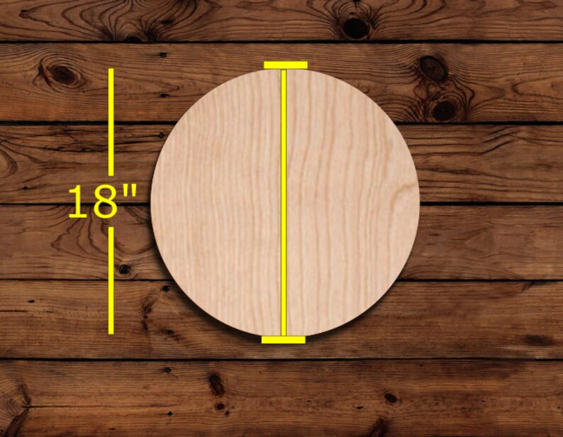 18x1/4" Inch Wood Circle / Nursery Circle Sign / Rustic Wood Circle ...