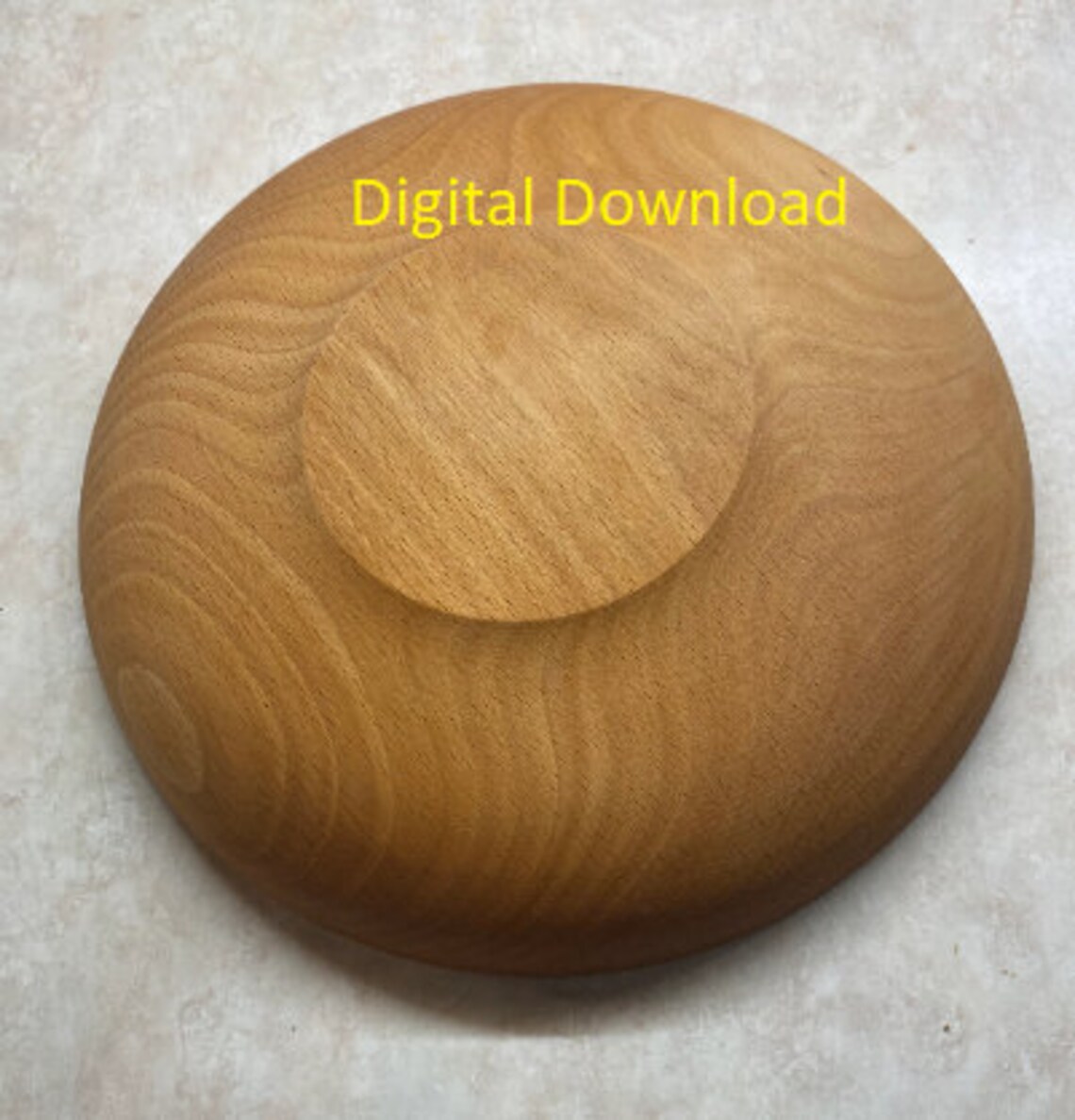 Digital Download 12" Bowl 3D STL for Cnc Routers and 3D Printers Double ...
