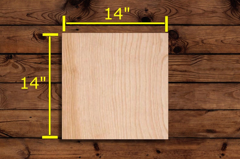 14x14x1/2 Inch Wood Square / Wooden Sign / Nursery Sign/ Rustic Wood ...