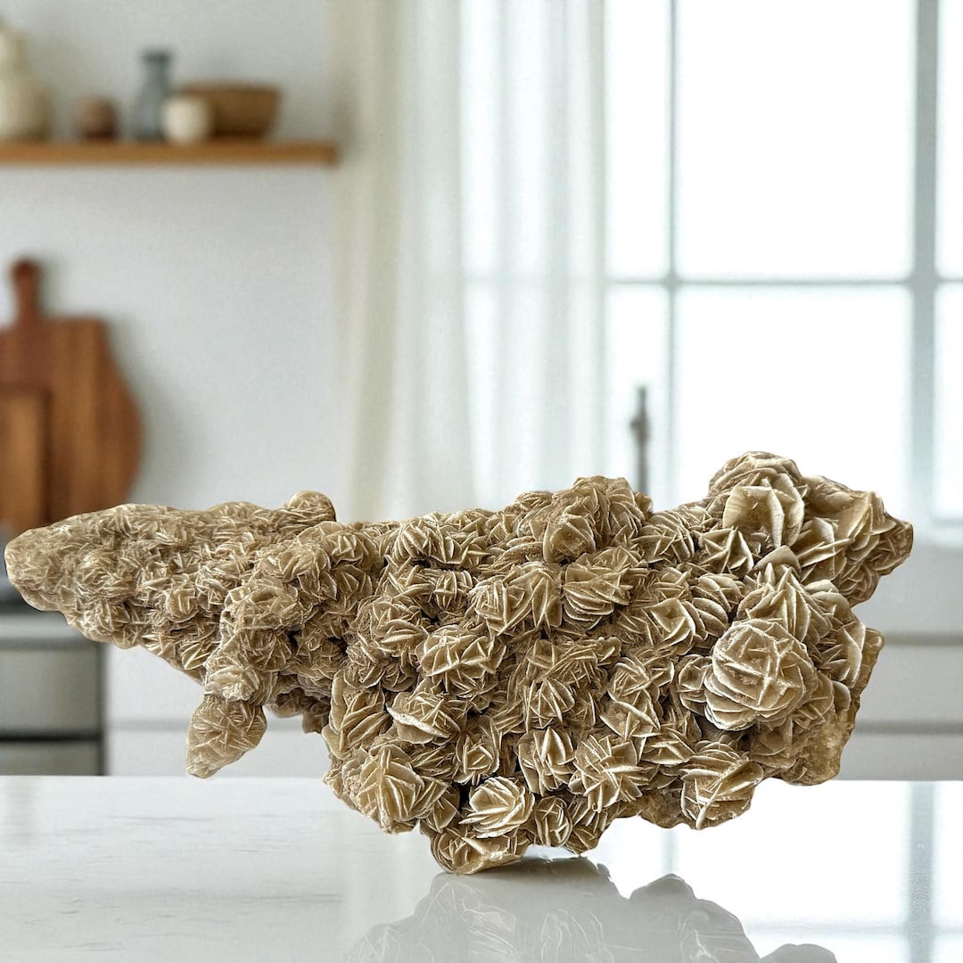 Wüstenrose-Sandrose | Unikat-Masterpiece 1640 | 3,05 KG | 32x17x12 cm I ...