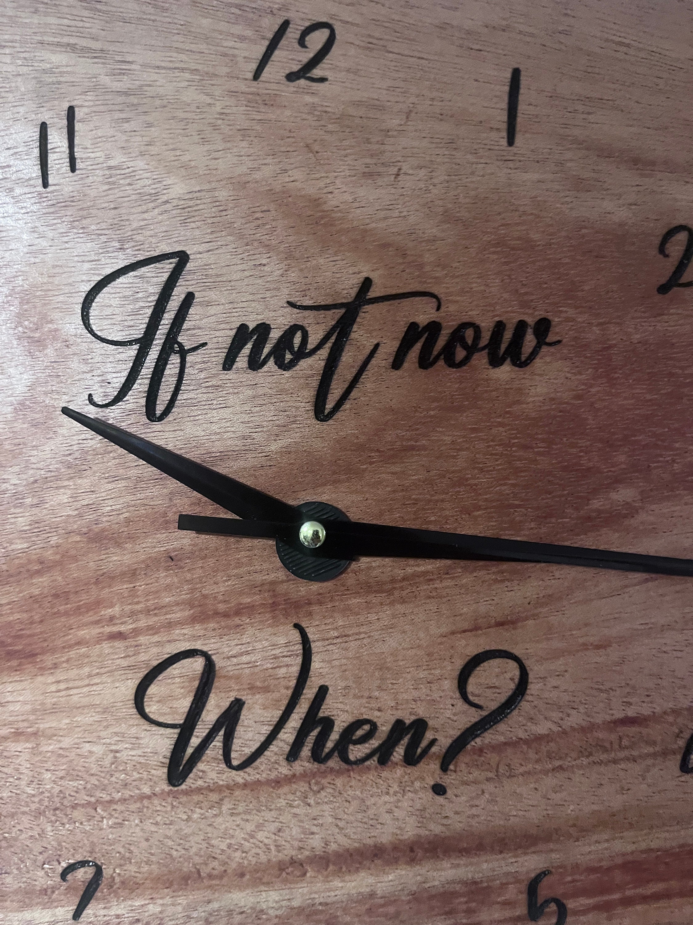 Wall Clock, Wood Clock, Engraved Wall Clock, Great Gray Owl Clock - Etsy