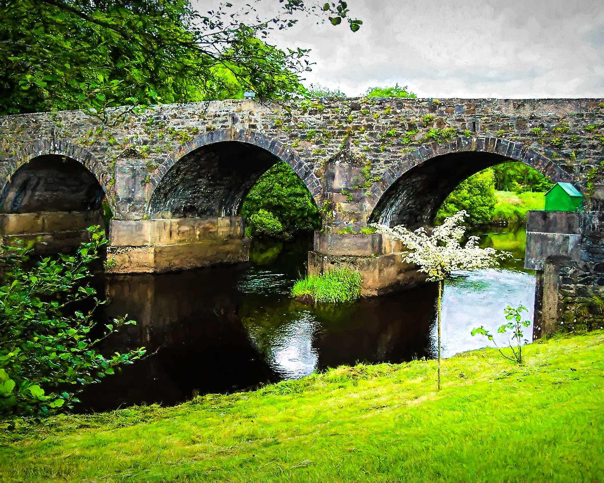 Banada Bridge on the River Moy - Ireland Photography - Painterly Effect ...