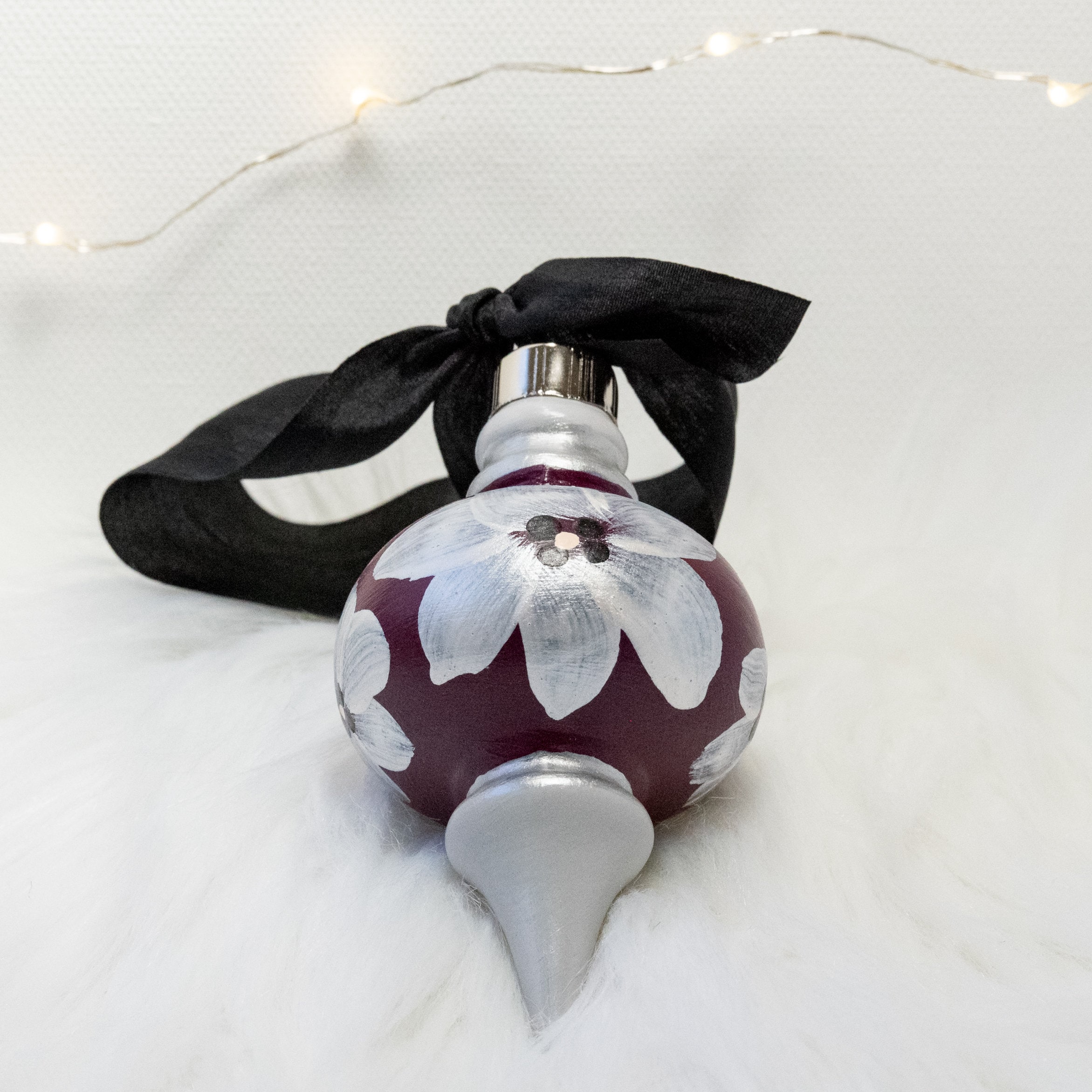 The Felicia Hand Painted Ornament, One of a Kind Ceramic Bisque ...