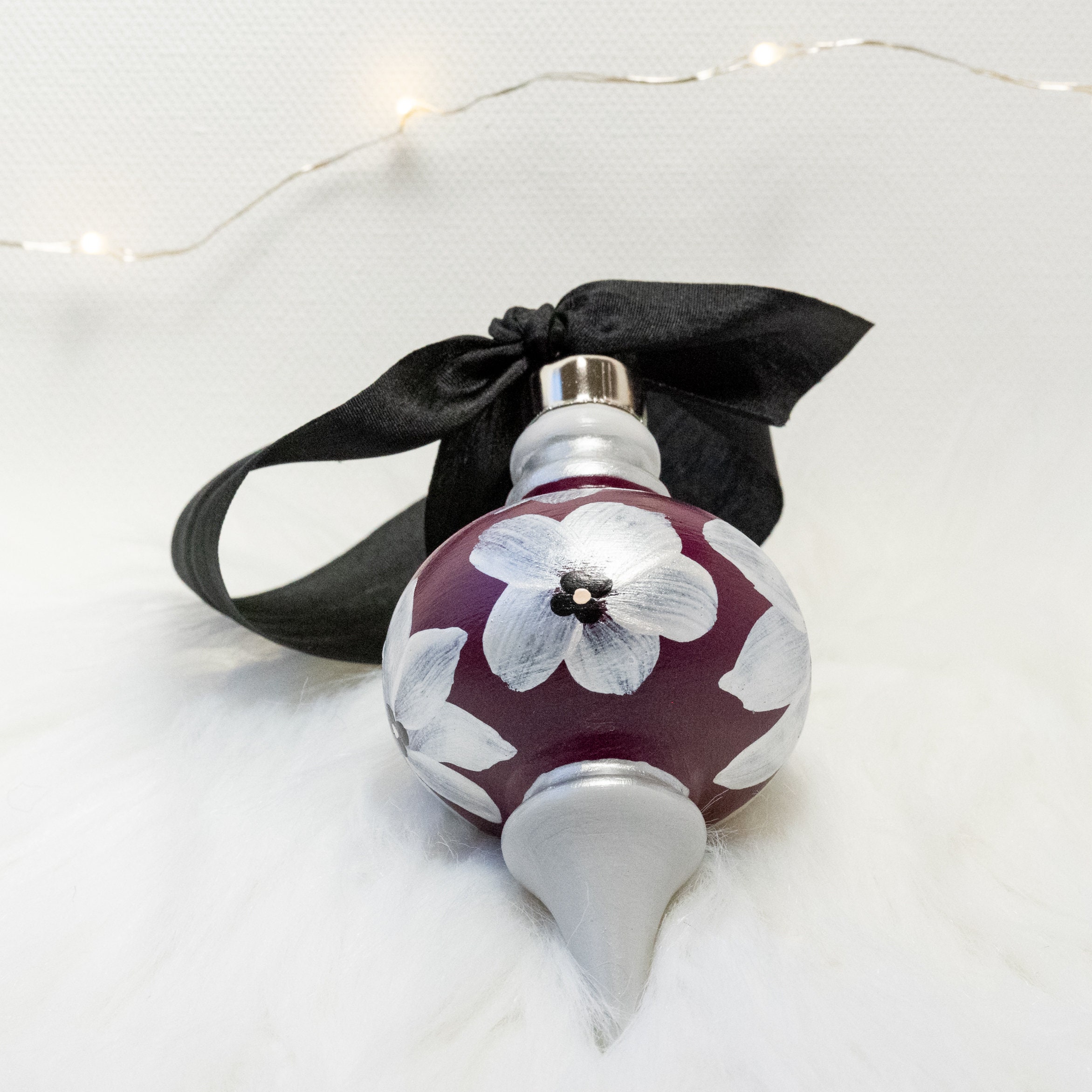 The Felicia Hand Painted Ornament, One of a Kind Ceramic Bisque ...