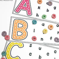 Milk and Cookies Alphabet Matching Game - Preschool Resource ...