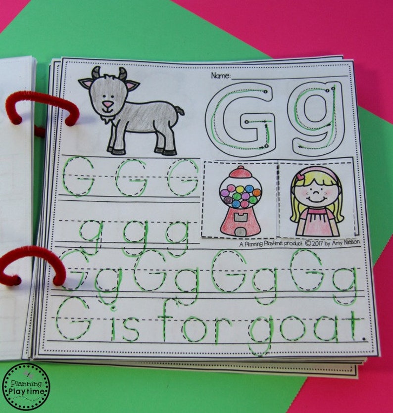 Alphabet Book for Preschool or Kindergarten - Etsy