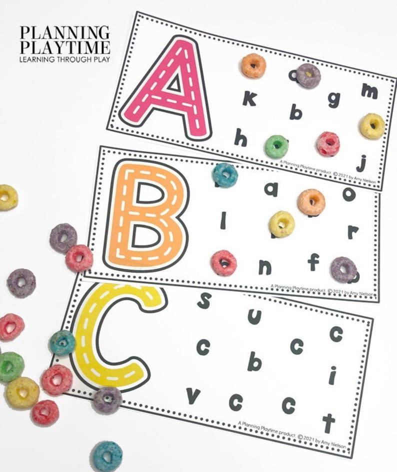 Alphabet Matching Game: Preschool Learning Activity (digital Download ...