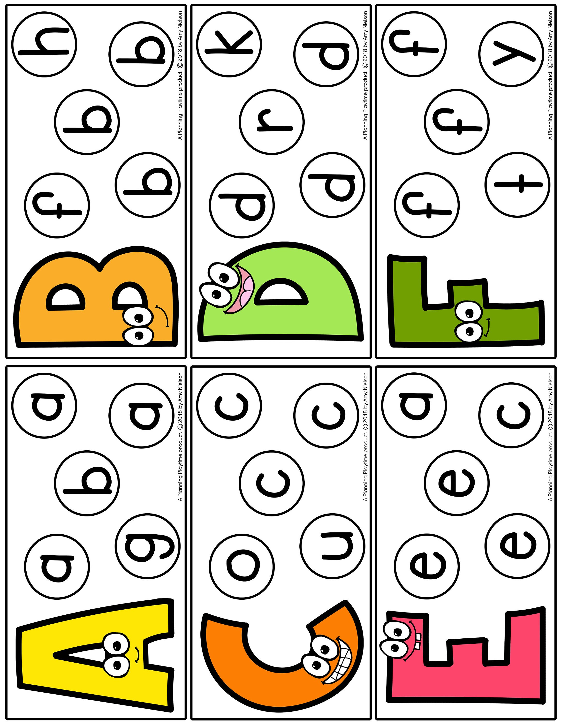 Alphabet Matching Game: Preschool Learning Activity (digital Download ...