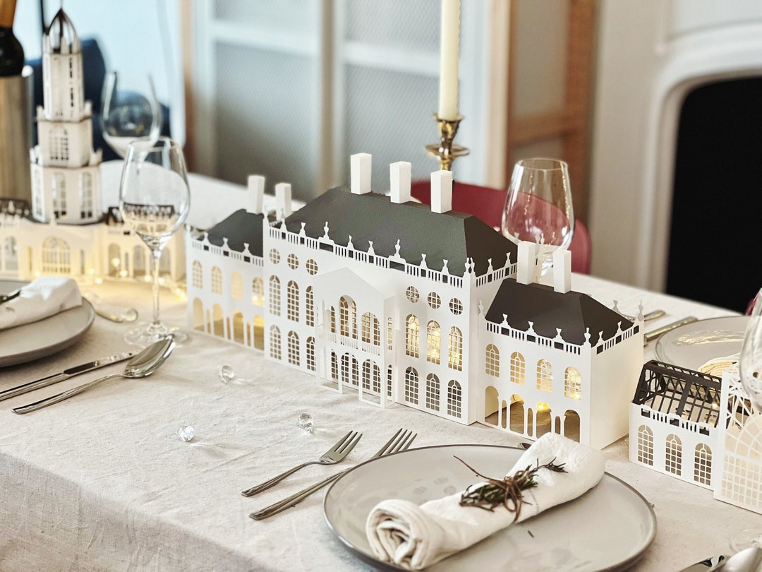 Paper Palace Christmas Village: Luxury Holiday Decoration - Etsy