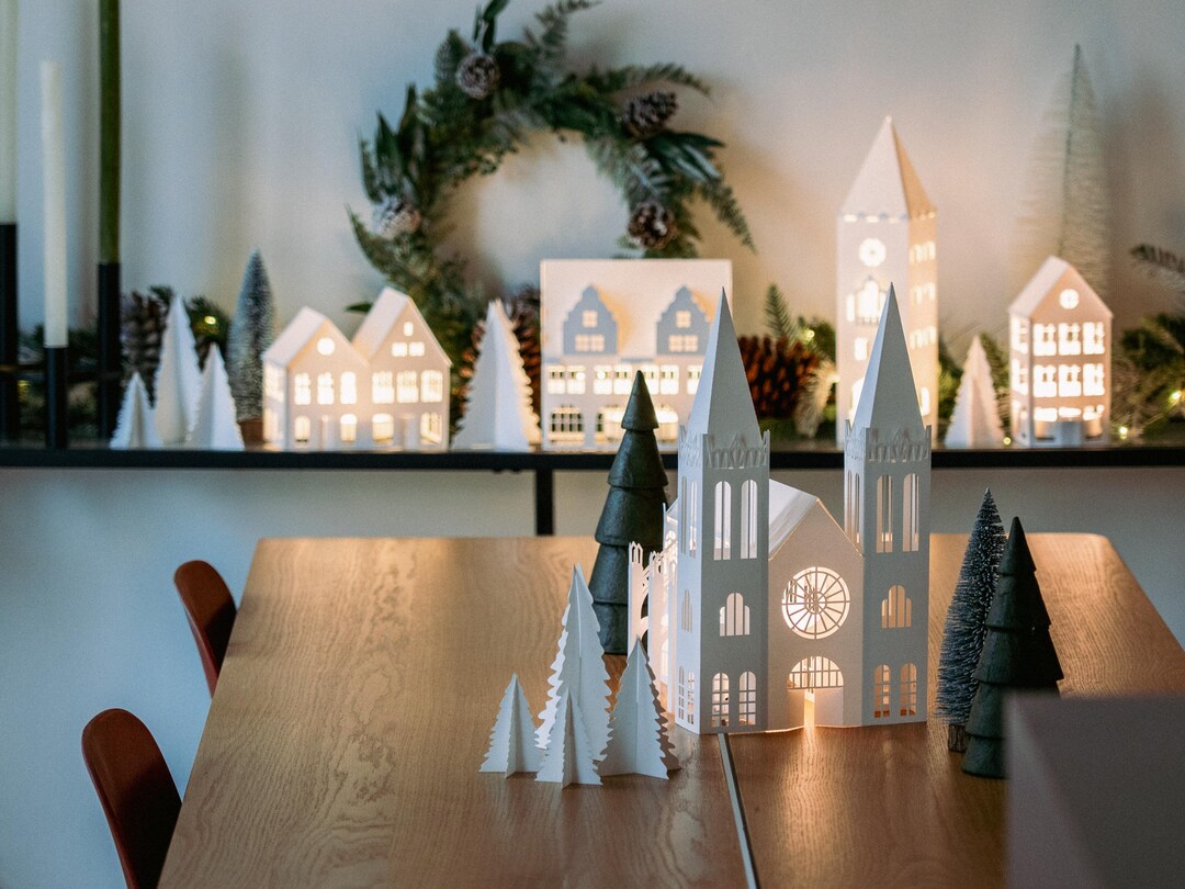 White Paper Cathedral Model - Etsy