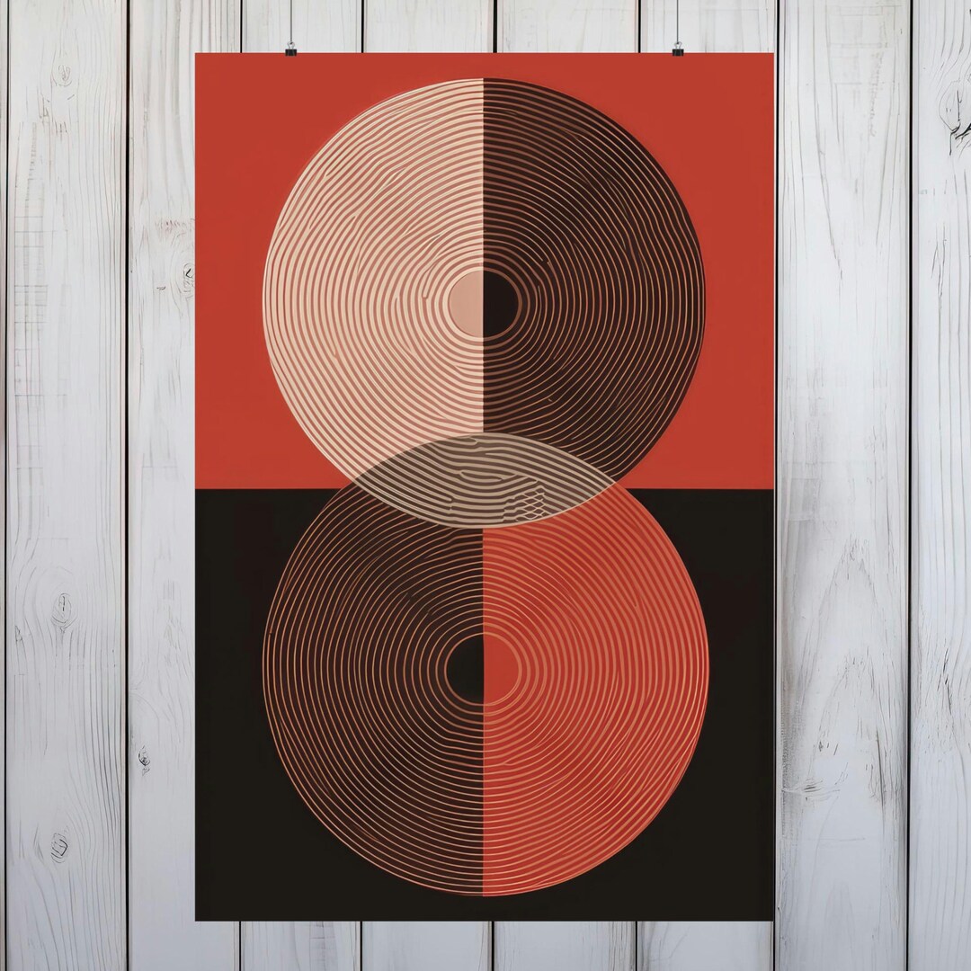 Vibrant Abstract Lithography Art, Modern Home Decor Print on Fine Art ...