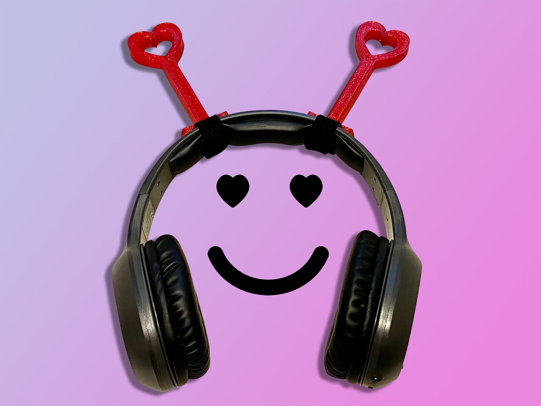 Heart Antenna for Headphones, Headset & Cosplay Props. Twitch Streamer ...