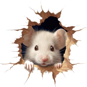 Mouse Sticker for Wall, Mouse Wall Decal, Mouse Vinyl Sticker, Nursery ...