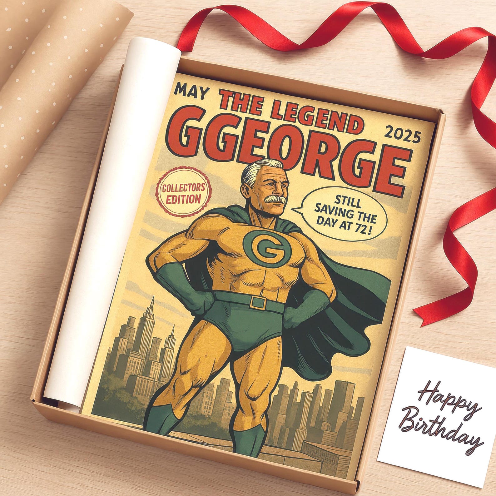 Custom Personalized Comic Book Cover Portrait From Photo - Vintage ...
