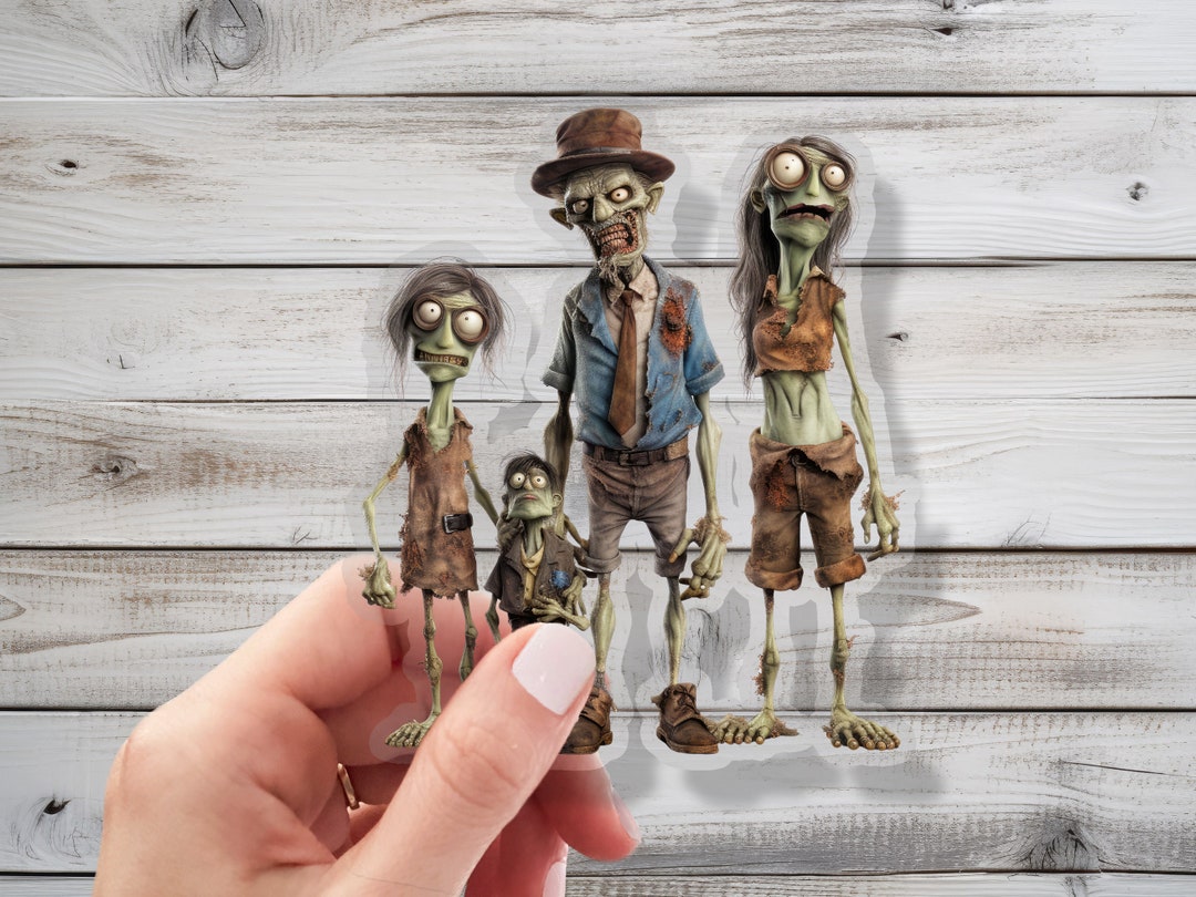 Zombie Family Car Decal Hilarious Funny Undead Family Bumper Sticker - Etsy
