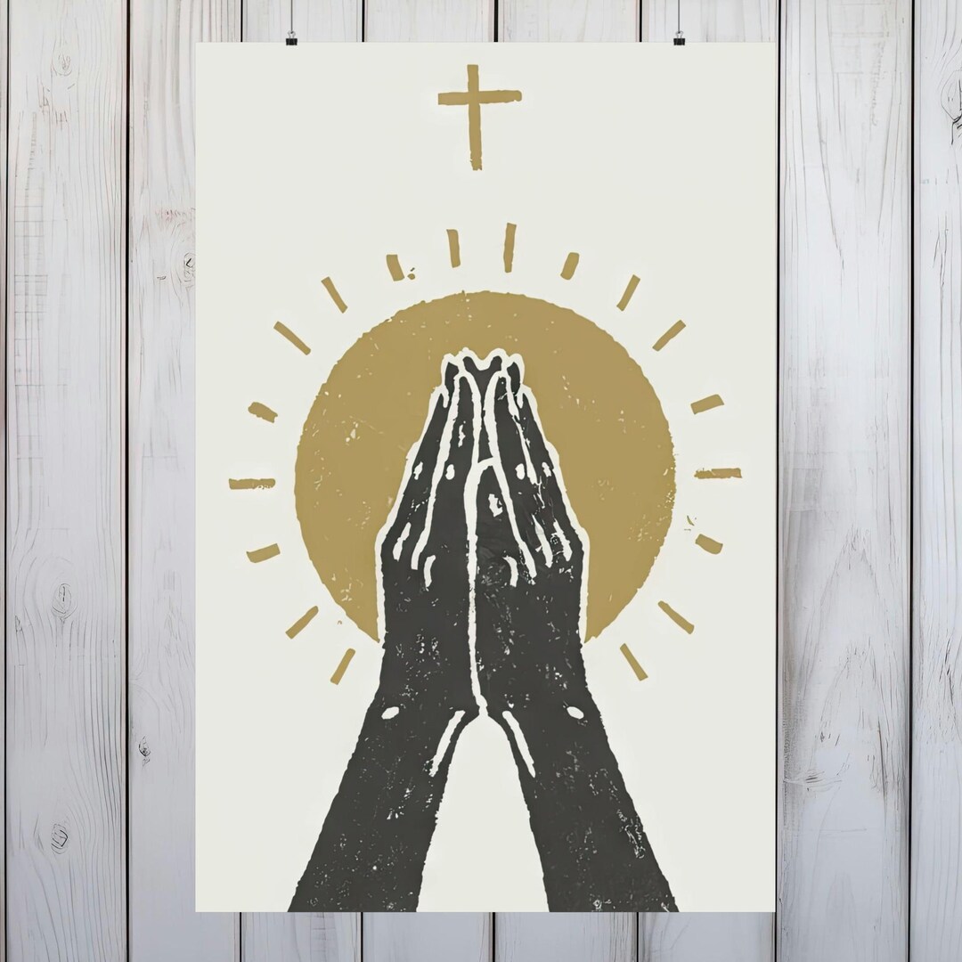 Inspirational Christian Prayer Wall Art Poster, Religious Print on Fine ...