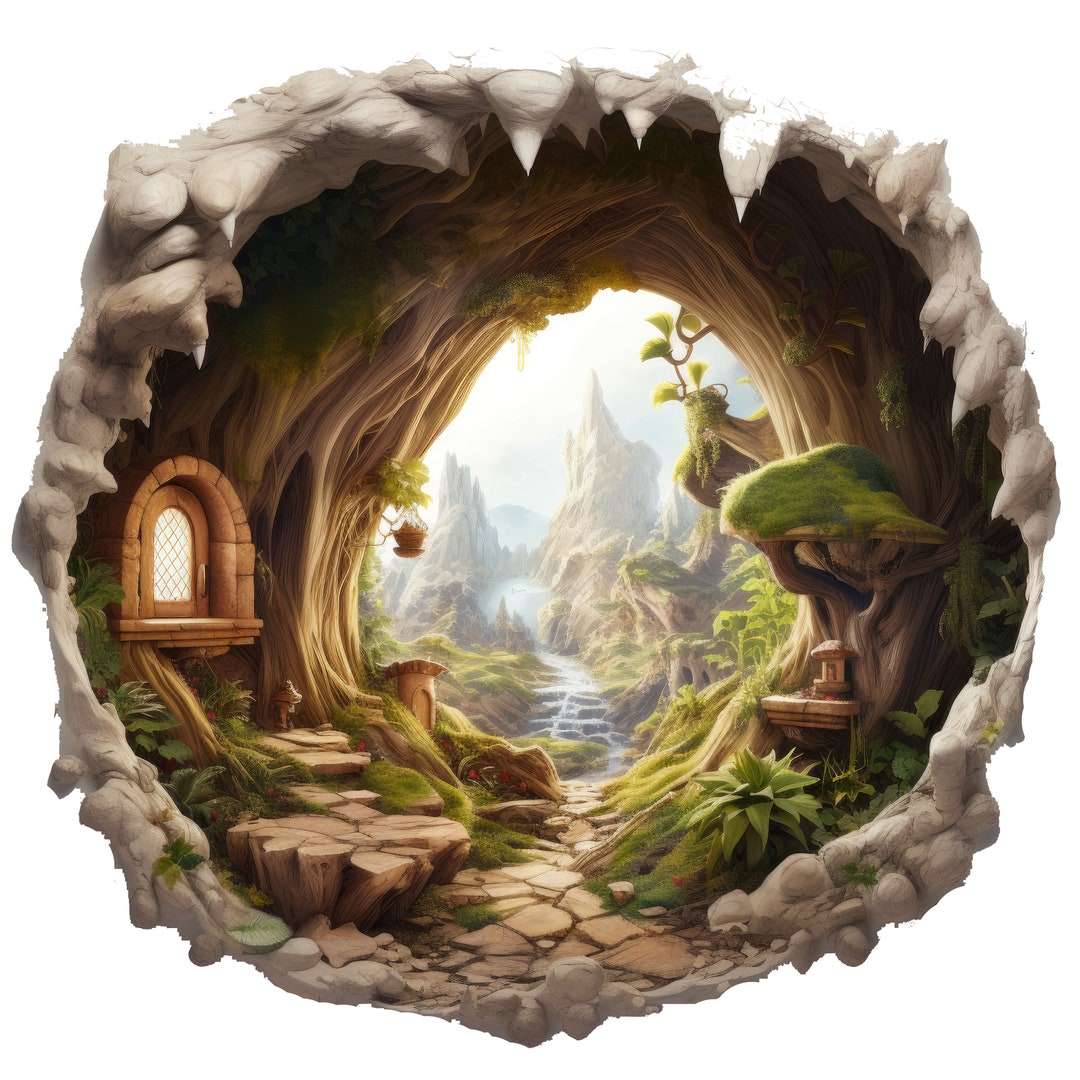 Whimsical Gnome World Wall Decal Sticker - Enchanting Wall Decor for ...