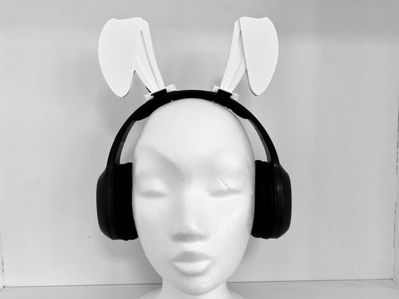 Rabbit Ears Headset Attachments & Cosplay Props. Twitch Streamer Gaming ...