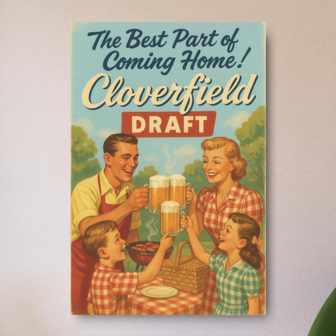 Vintage Beer Metal Wall Plaque - Retro Bar Sign, Man Cave Decor, Unique ...