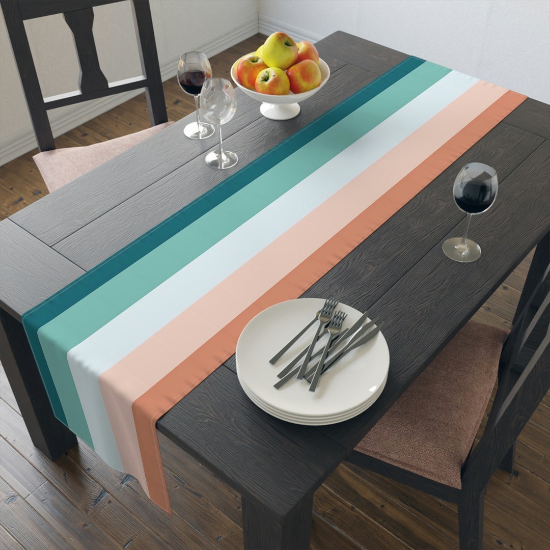 Stylish & Harmonic Color Stripes Table Runner - A Must-have Dining ...