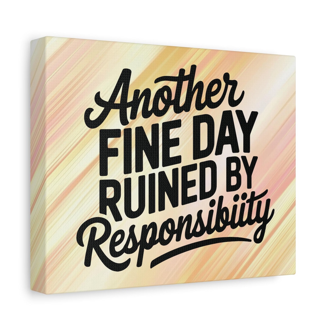 Funny Canvas Wall Art - Quirky Home Decor for Families, Unique Gift for ...