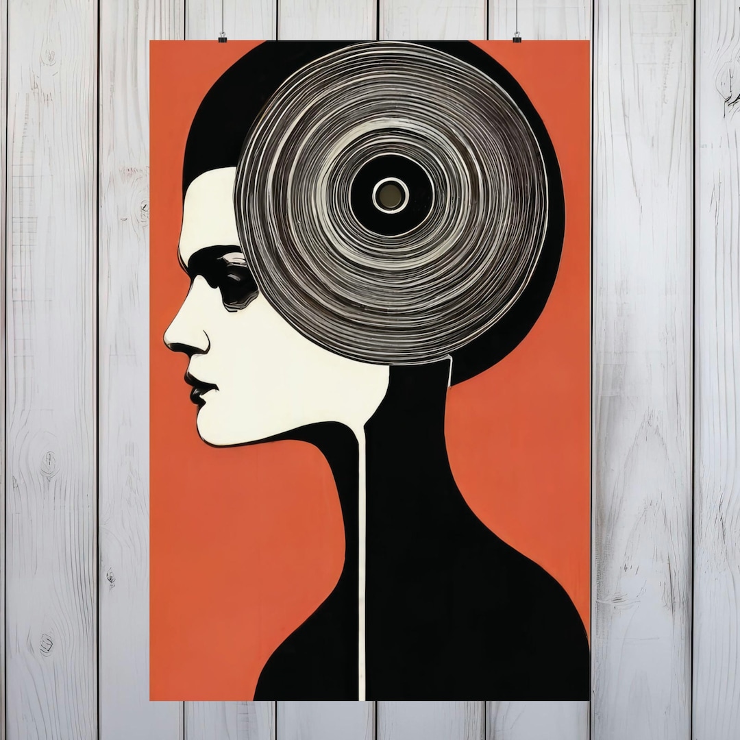 Gallery-style Modern Lithography Poster, Vibrant Abstract Print, Fine ...
