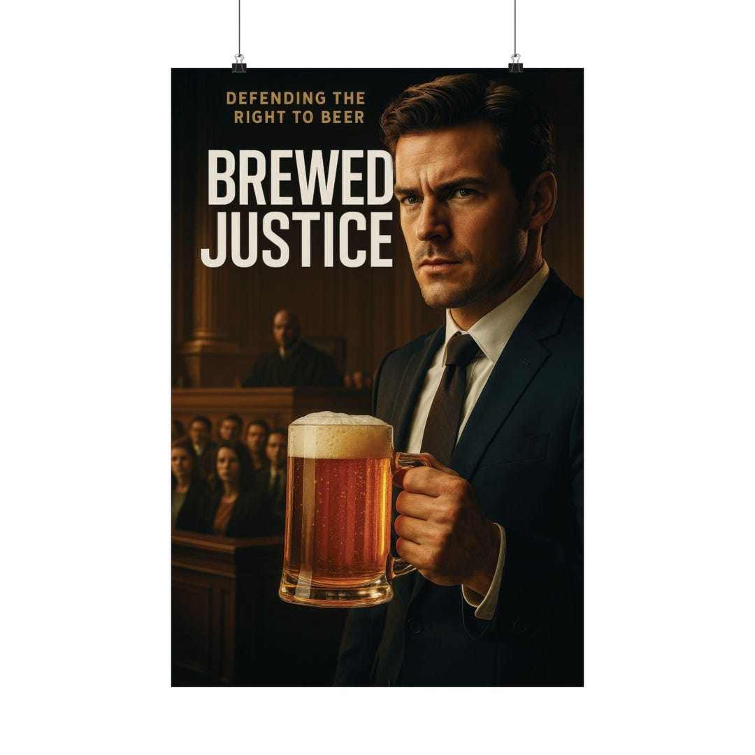 Movie-inspired Beer Poster Art Print, Funny Bar Wall Decor, Epic ...