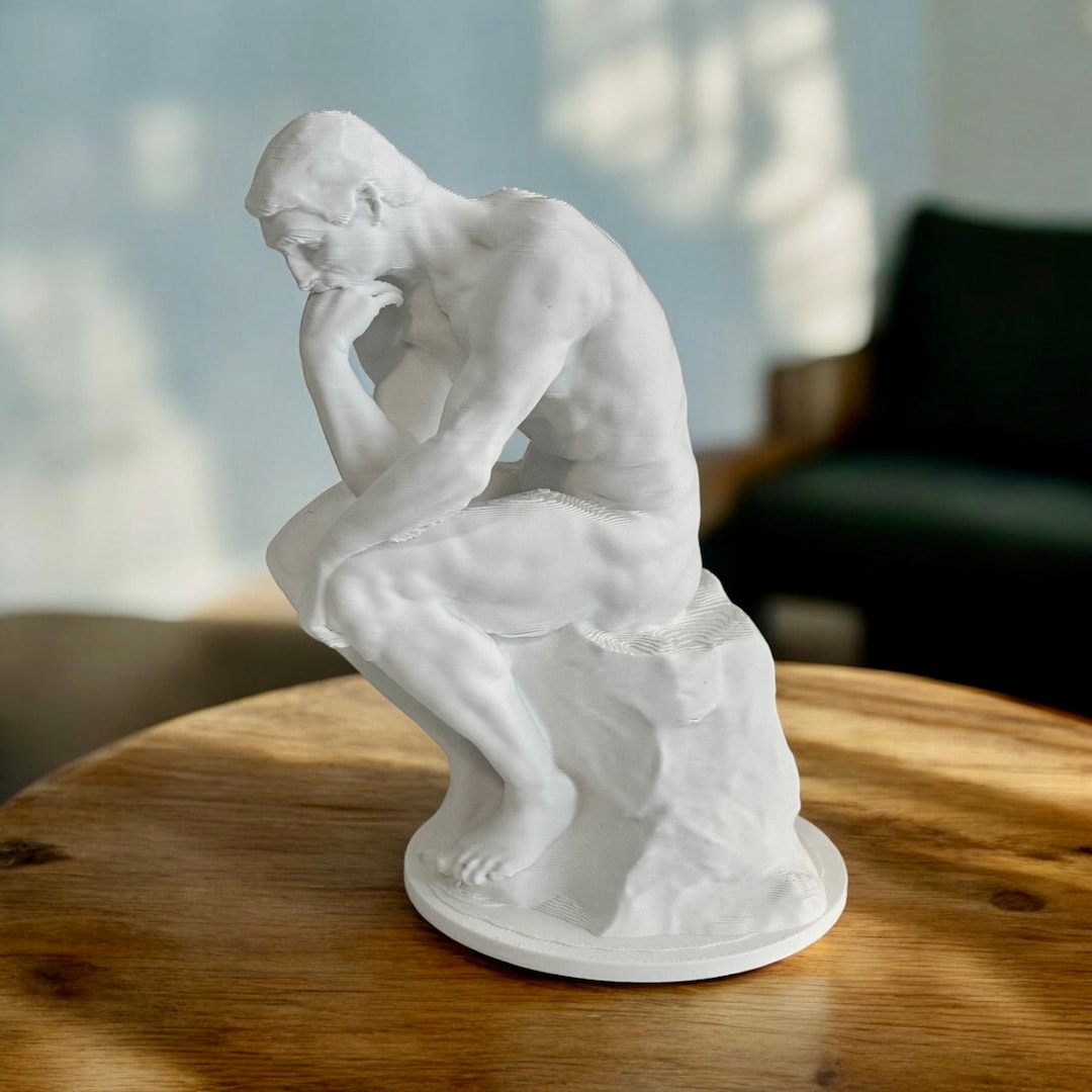 The Thinker Desktop Bust - 3D Printed Roman History Bookshelf Statue ...