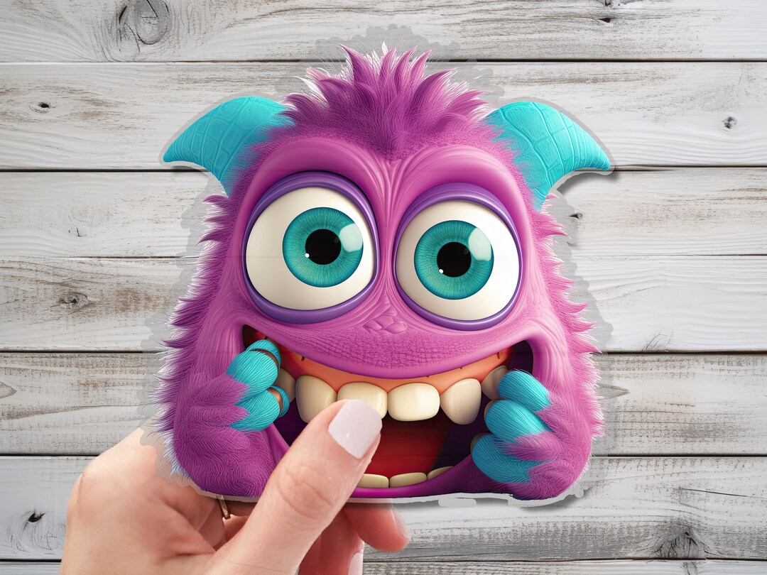 Cute Peeking Monsters Wall Decal - Enchanting Wall Decor for Monster ...