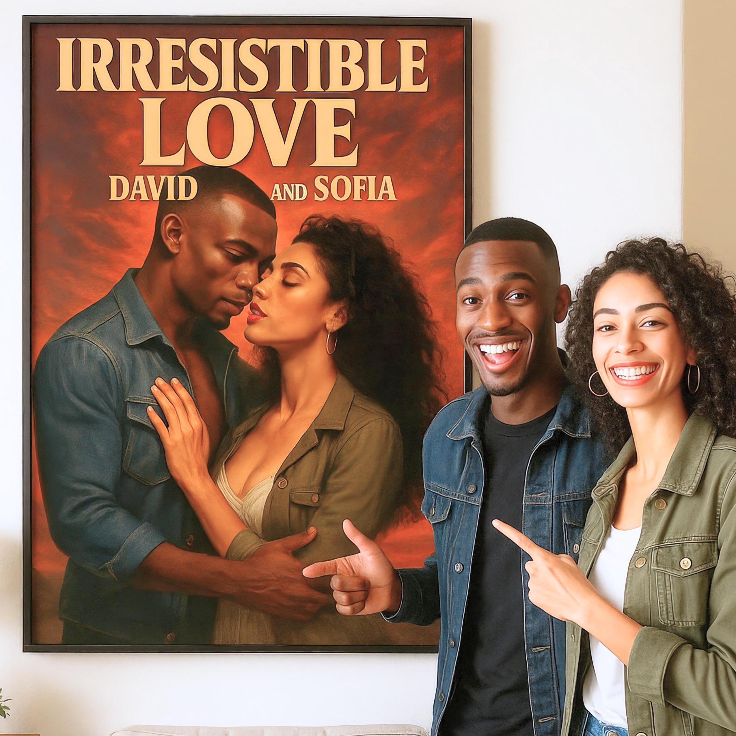 Custom Cheesy Romance Novel Cover Portraits From Photo – Star in Your ...