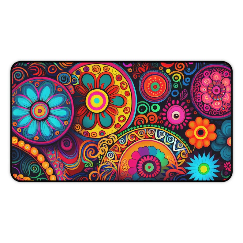 Groovy 70s Hippie XXL Mouse Pad Beautiful and Durable - Etsy