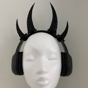 Demon Lord Horns for Headphones Headset & Cosplay Props. | Etsy