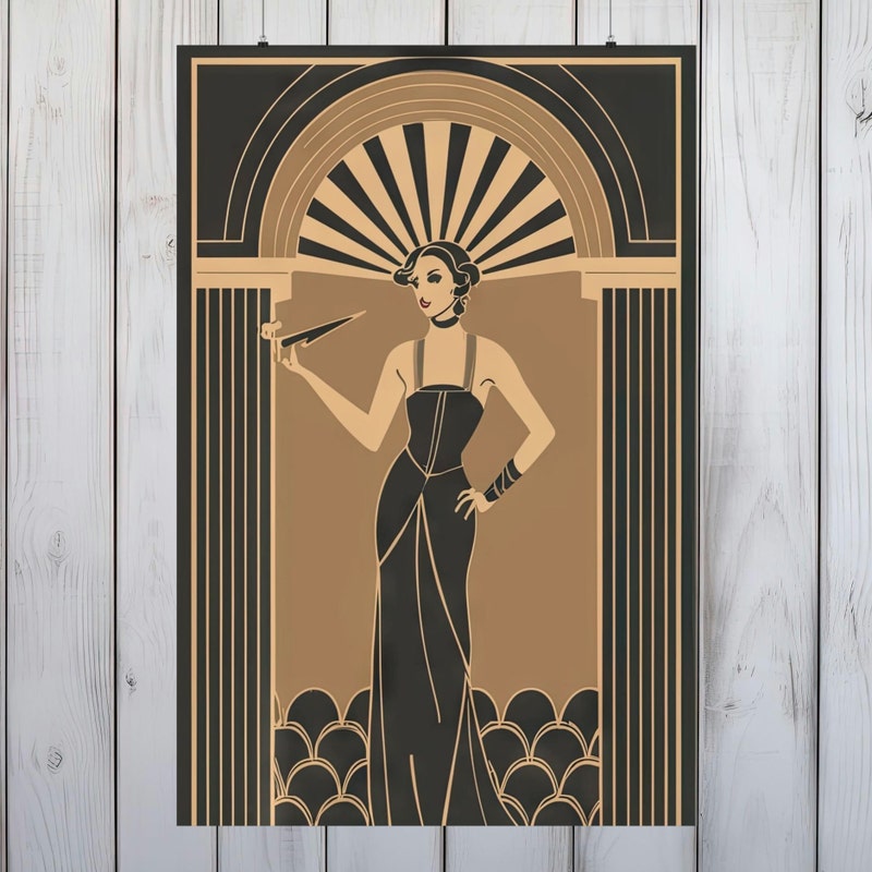 1920s Poster Design - Etsy