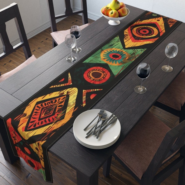 African Table Runner - Etsy