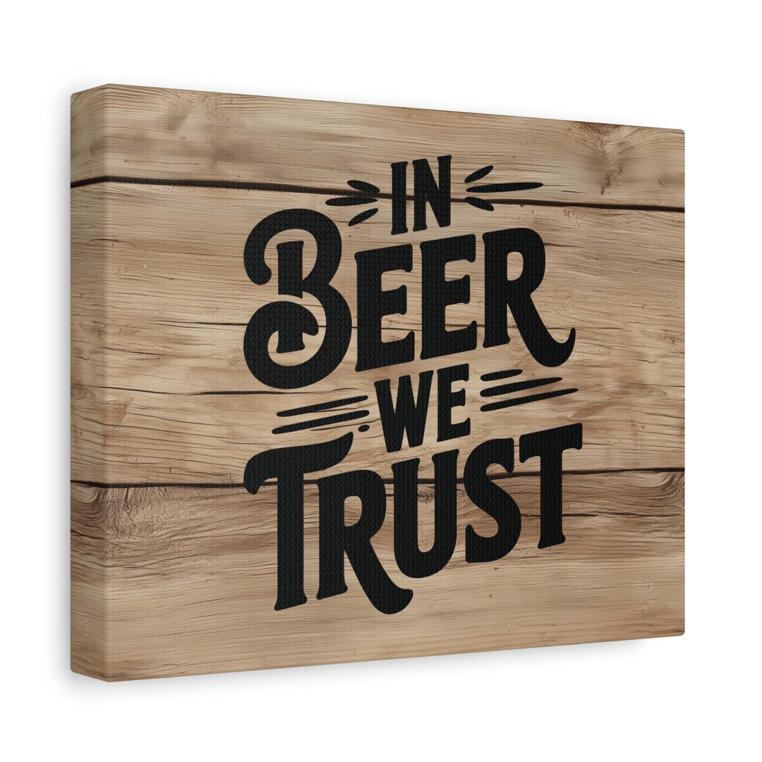 Unique Beer Wall Art Canvas - Perfect Gift for Husband, Dad, or ...