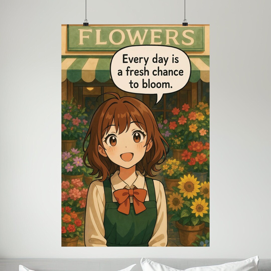 Inspiring Anime Wall Poster Print, Motivational Manga Quote Art ...