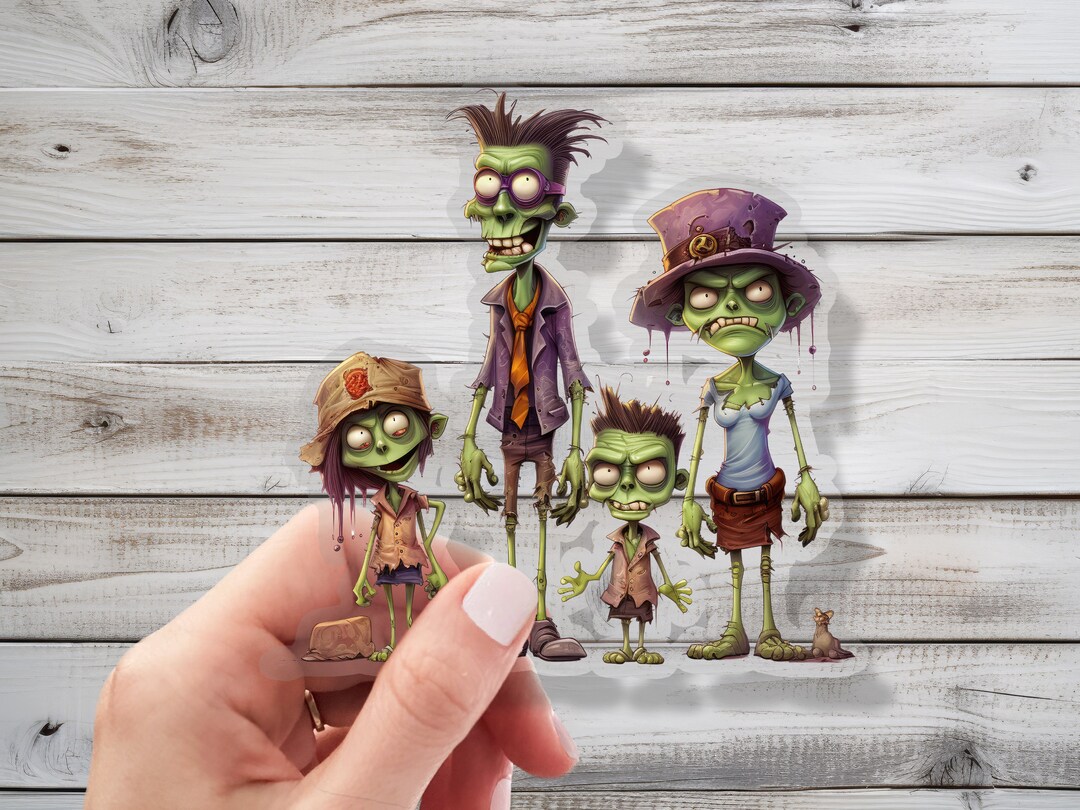 Zombie Family Car Decal Hilarious Funny Undead Family Bumper Sticker - Etsy