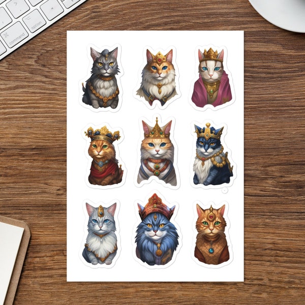 Regal Cat Decals - Etsy
