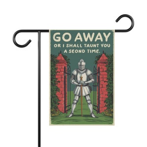 Medieval Humor Not Welcome Banner - Humorous Warning for Unwanted ...