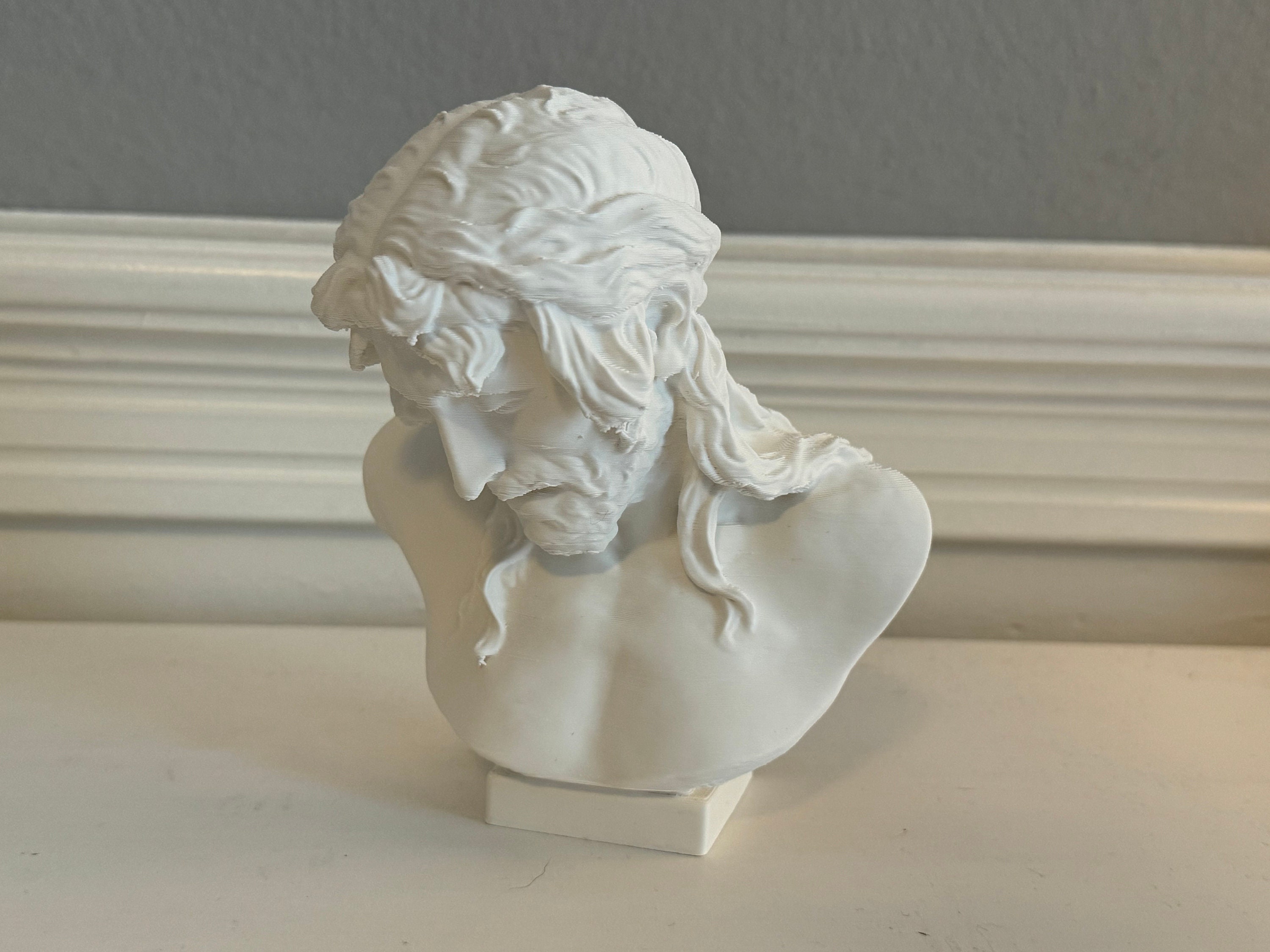 Christ on the Crucifix Desktop Bust - 3D Printed History Bookshelf ...