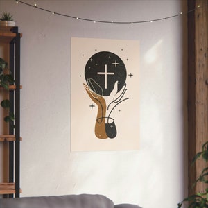 Prayerful Christian Wall Art Poster, Religious Spiritual Print, Fine ...
