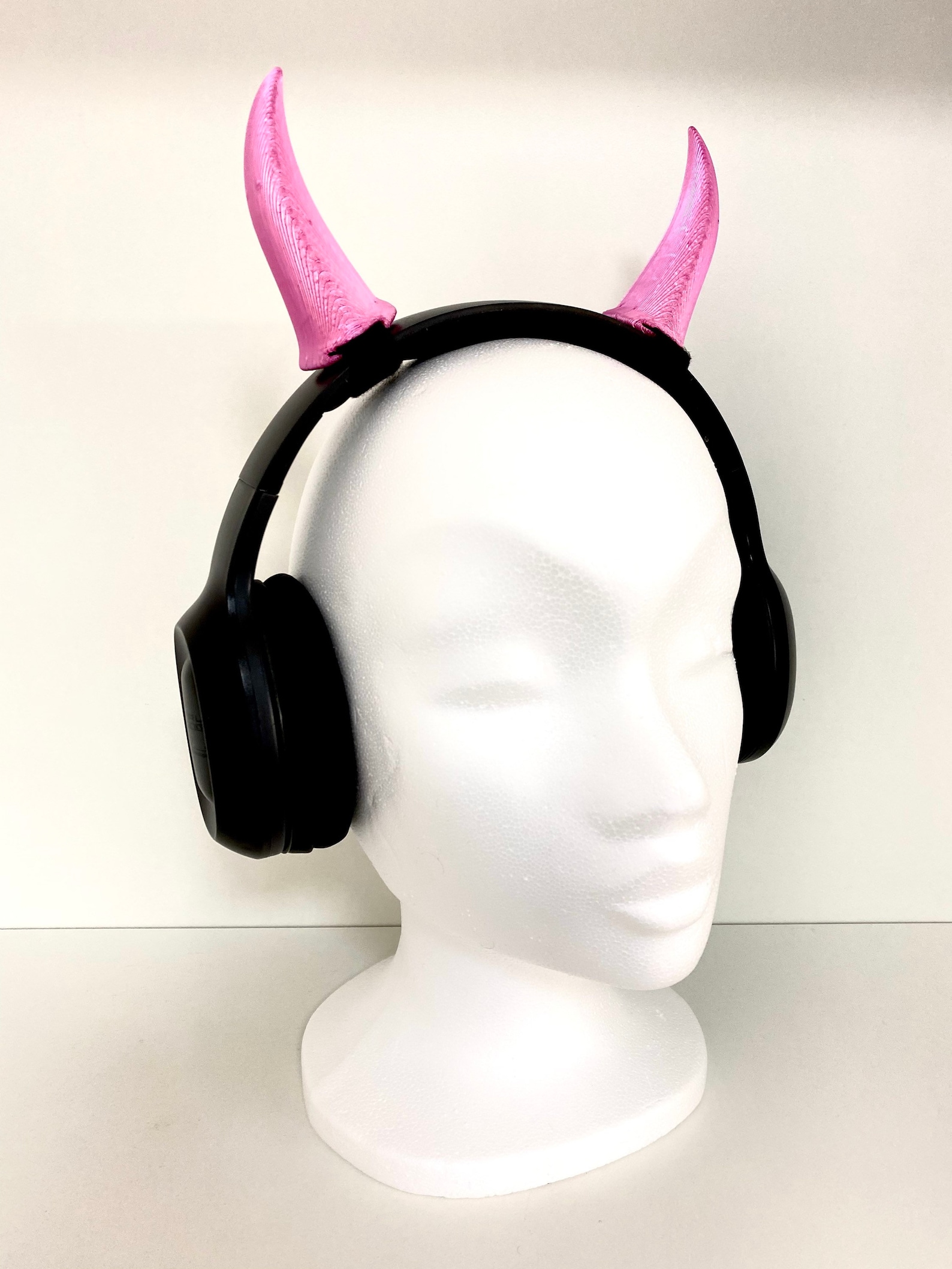 Pink Devil Horns for Headphones Headset & Cosplay Props. | Etsy