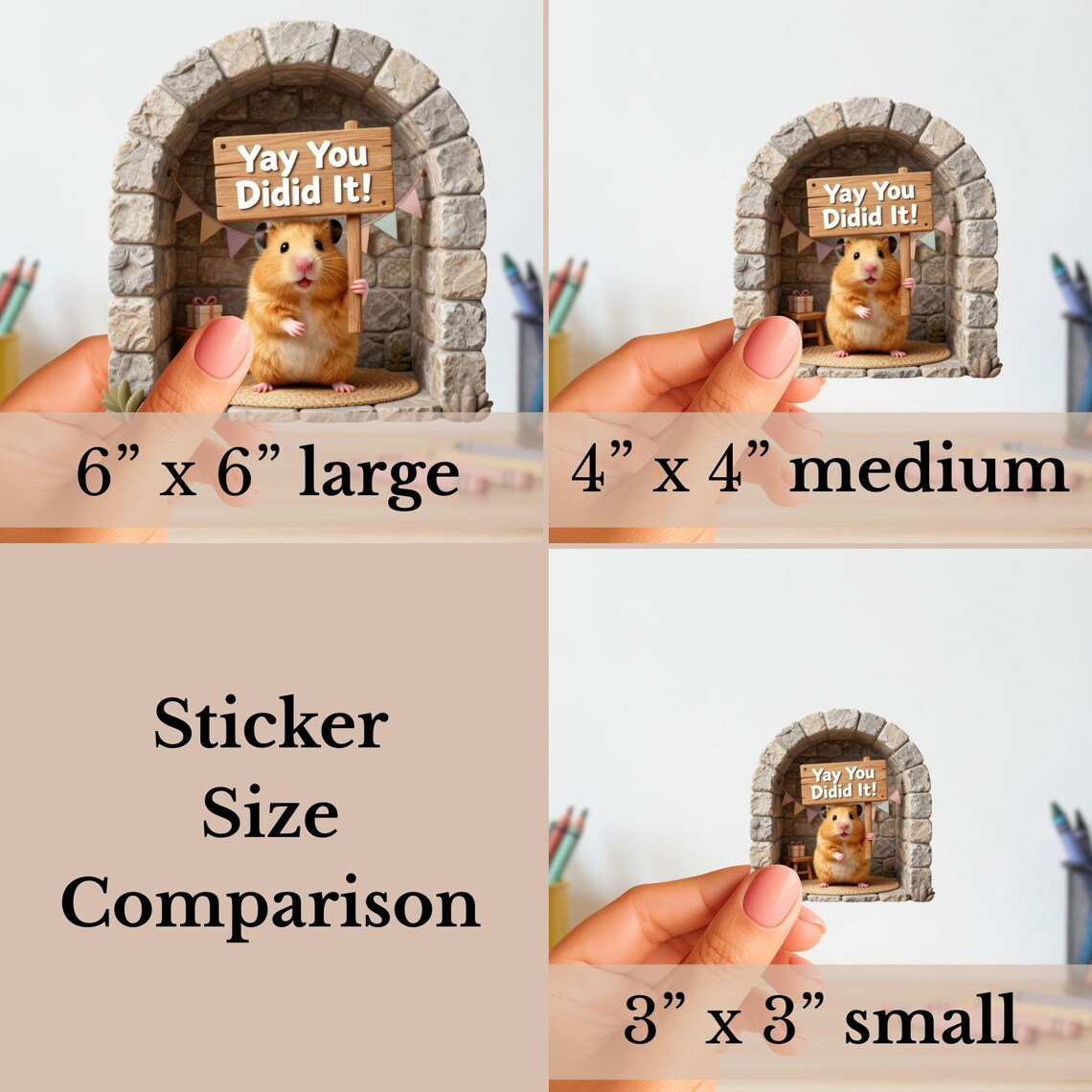 Mouse Sticker for Wall, Mouse Wall Decal, Mouse Vinyl Sticker, Nursery ...