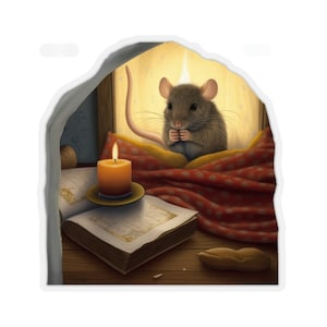 Mouse Sticker for Wall, Mouse Wall Decal, Mouse Vinyl Sticker, Nursery ...