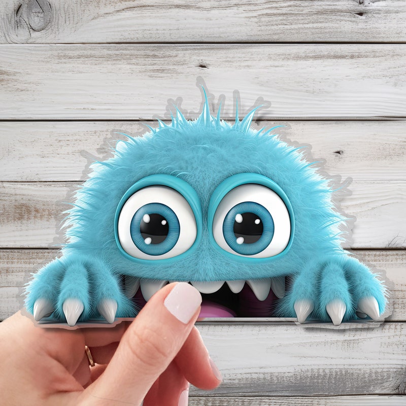 Peeking Monster - Etsy